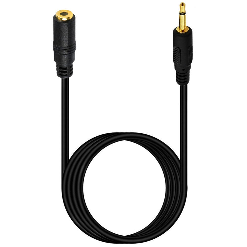 3.5mm 1/8" TS Monaural Mini Mono Male to Female Audio Cable 1.8m