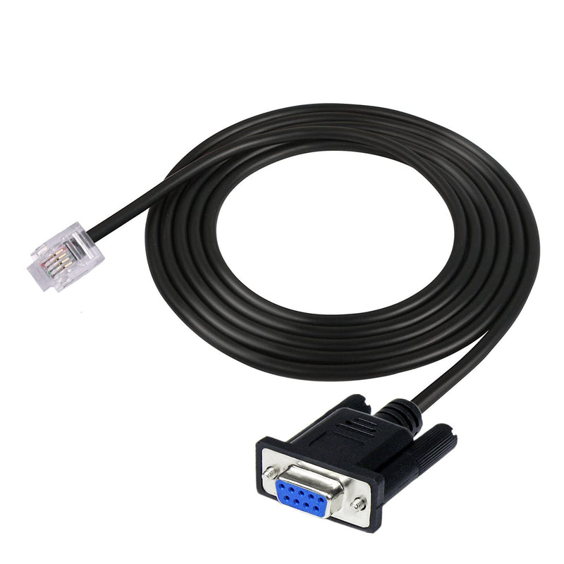 DB9 RS232 to RJ11 6P4C Serial Console Cable for APC AP7800 AP7900 RS23